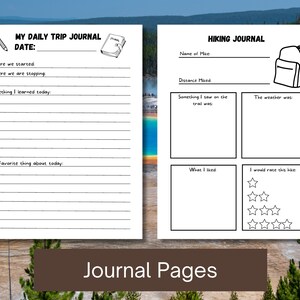 Yellowstone National Park, Kids Hiking & Camping Adventure Journal ...