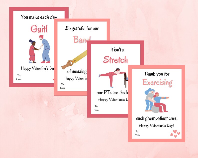 Funny Physical Therapy Valentine's Day Cards | Physical Therapy Thank ...