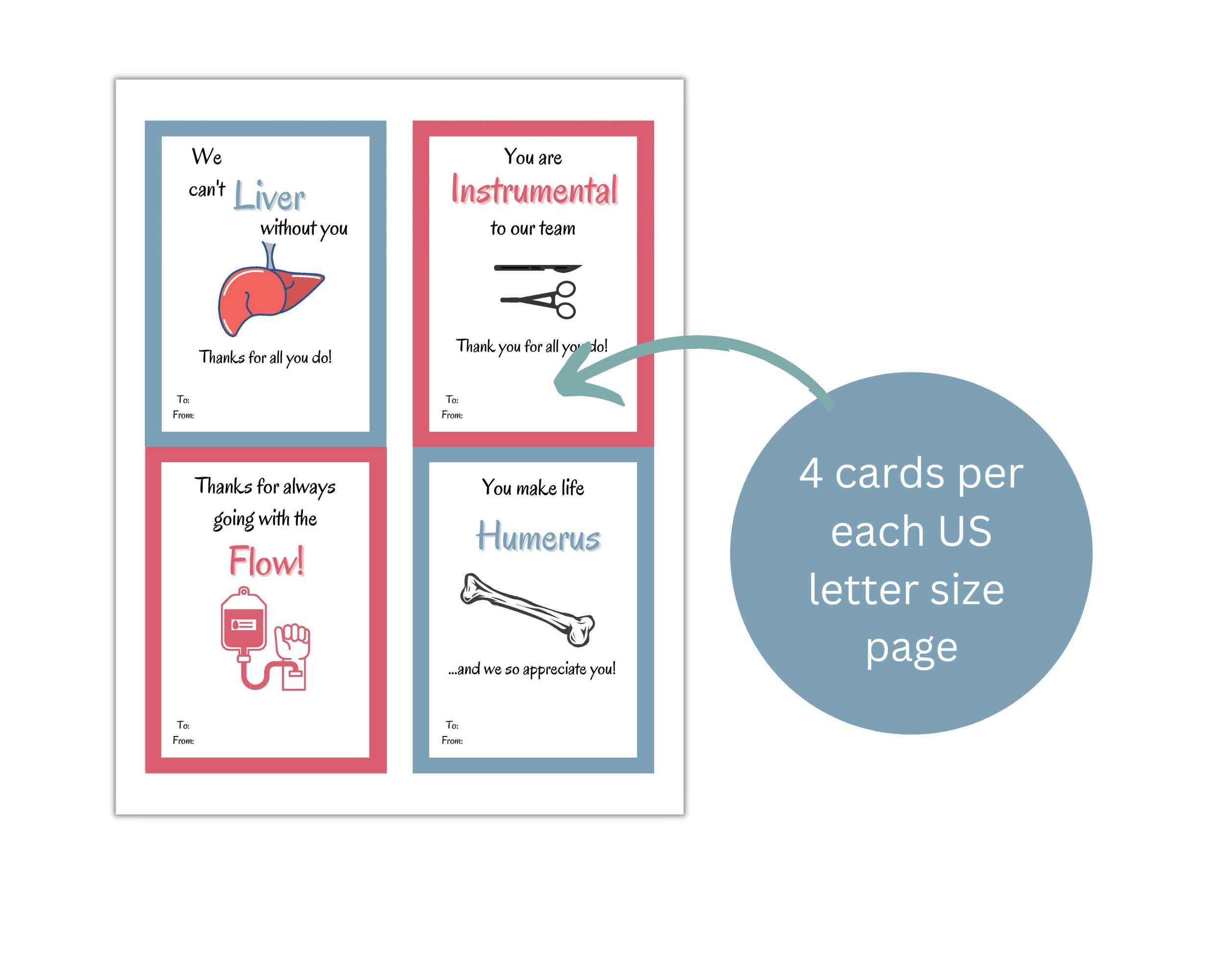 Funny Medical Appreciation Cards for Doctors, Nurses, CNA, MA, PA ...