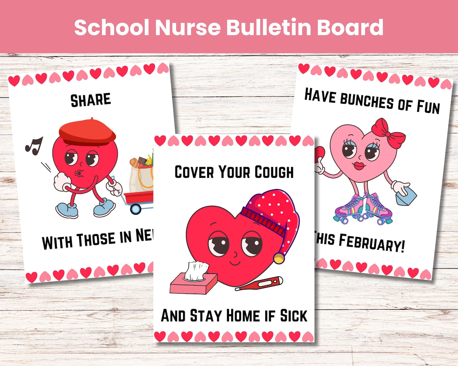 School Nurse Valentine's Day Bulletin Board, Teacher Bulletin Board ...