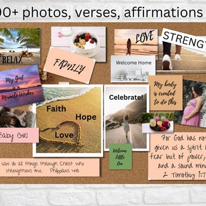 Pregnancy Vision Board Printable Images, Pictures & Words | Christian ...