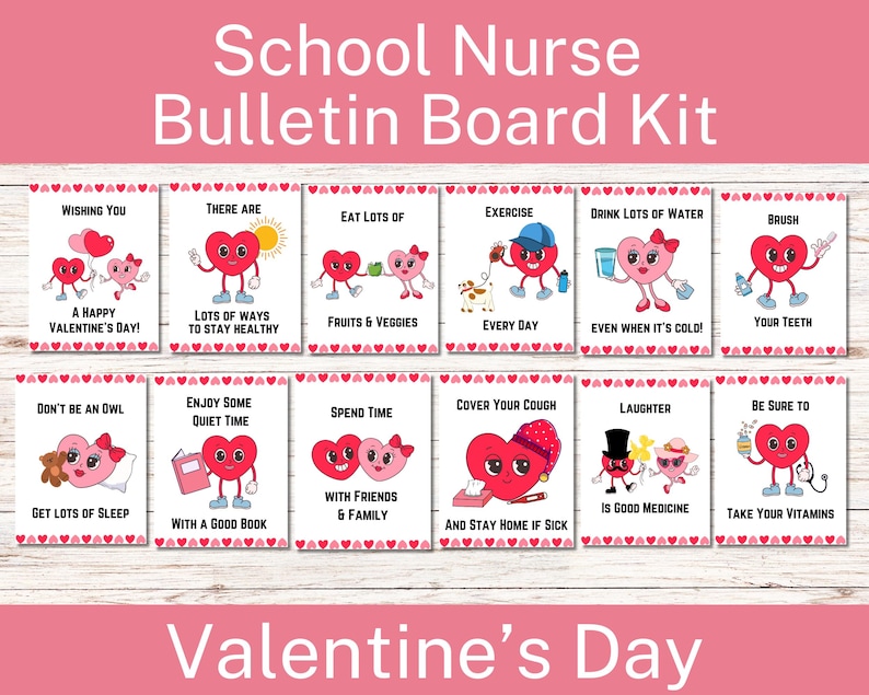 School Nurse Valentine's Day Bulletin Board, Teacher Bulletin Board ...