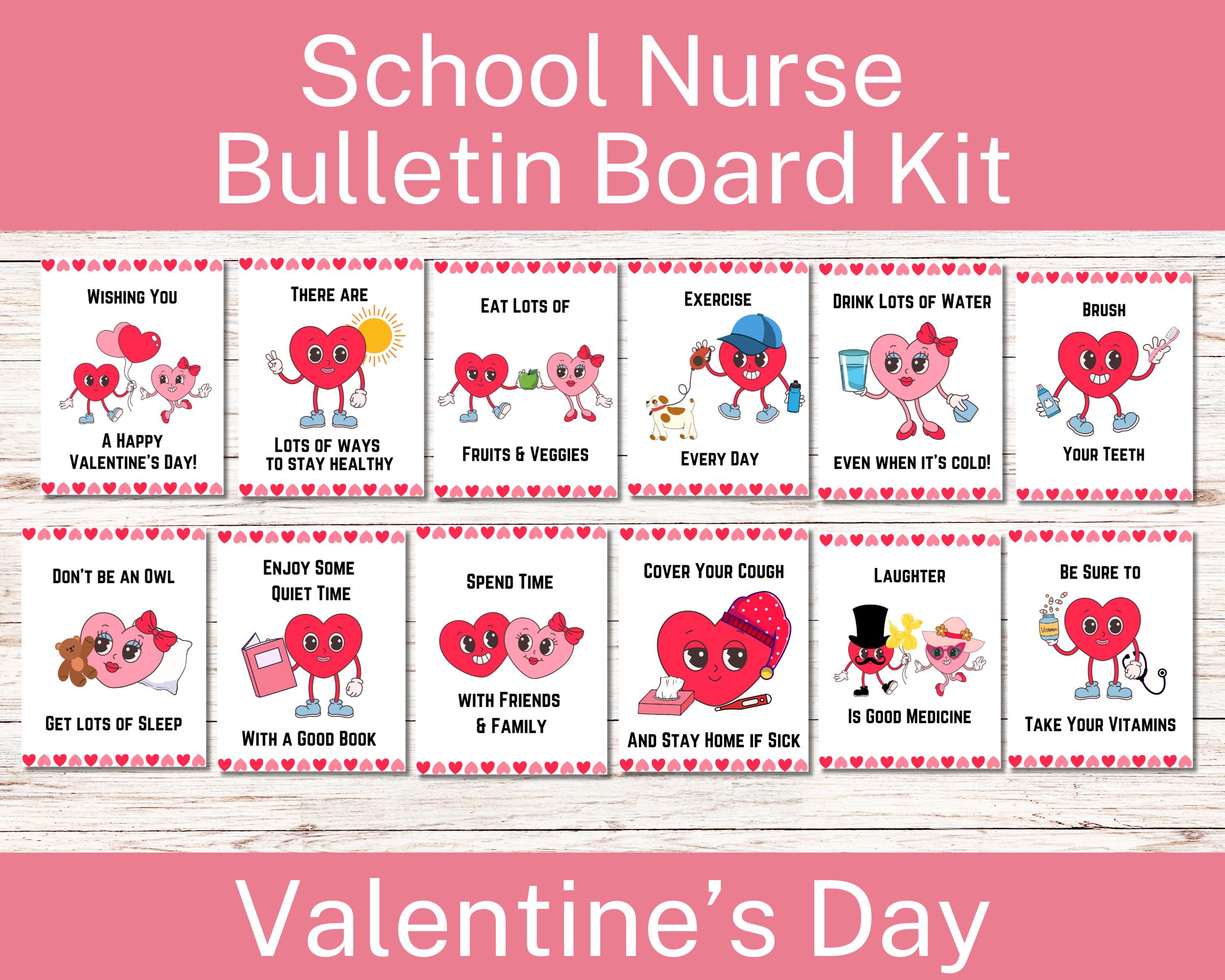 School Nurse Valentine's Day Bulletin Board, Teacher Bulletin Board ...