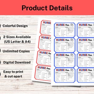 School Nurse Printable Office Pass, Elementary School Nurse Office ...