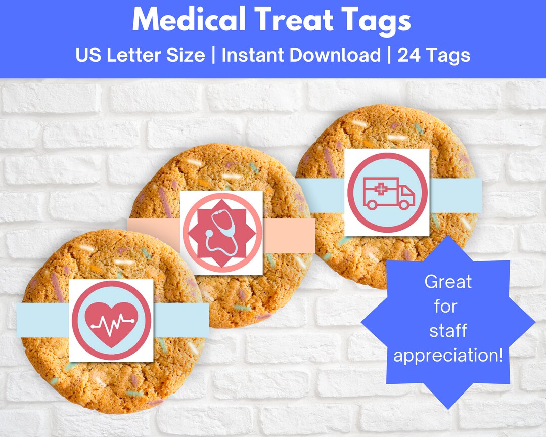Medical Theme Treat Tag for Parties, Hospital Staff, Medical Office ...