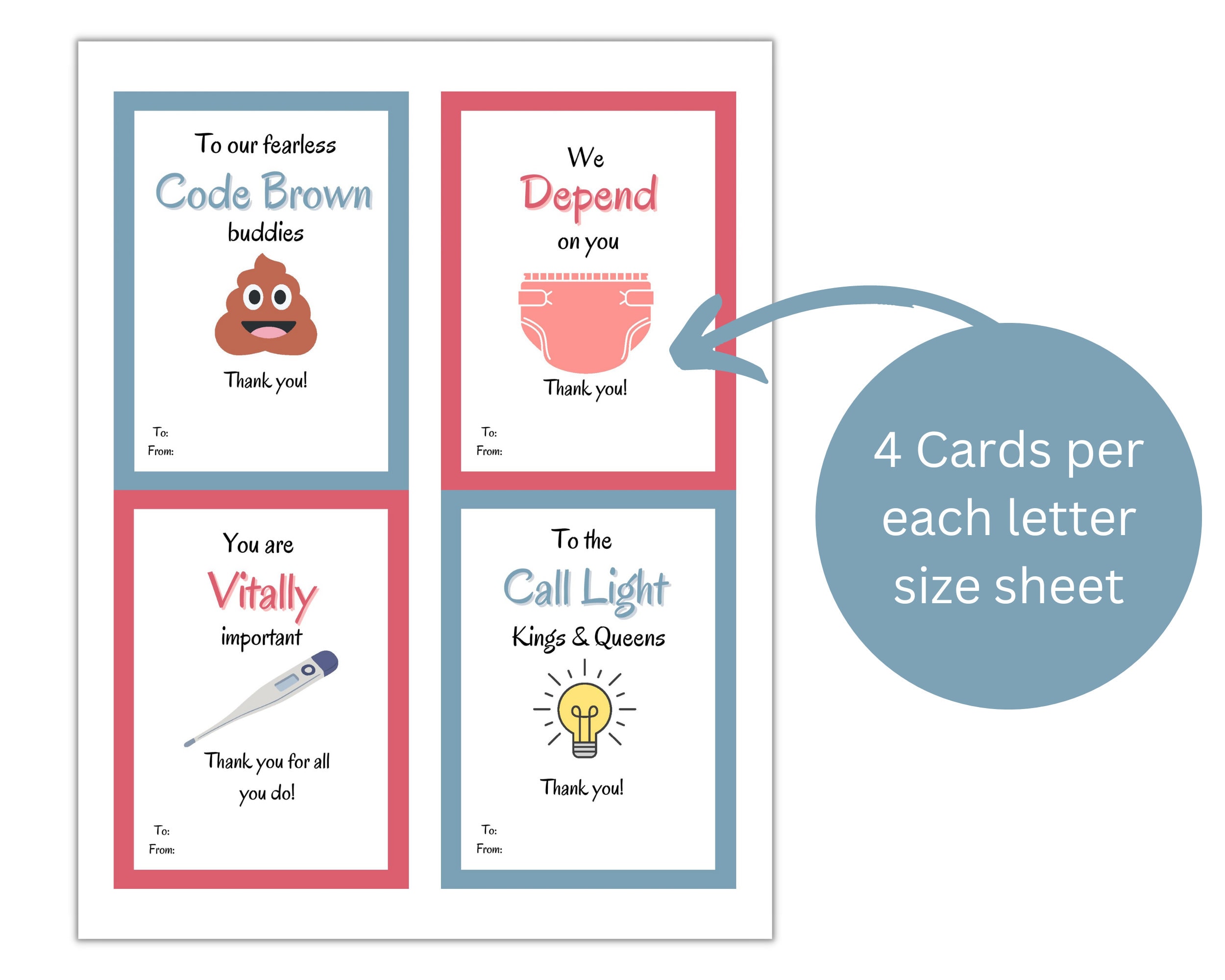 Funny Medical Cards for Doctors, Nurses, CNA, PA, NP, Physical Therapy ...