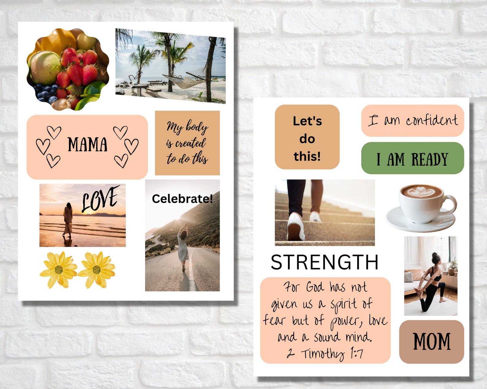 Pregnancy Vision Board Printable Images, Pictures & Words | Christian ...