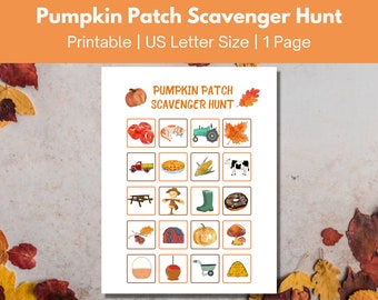 Autumn Scavenger Hunt for Kids - Etsy