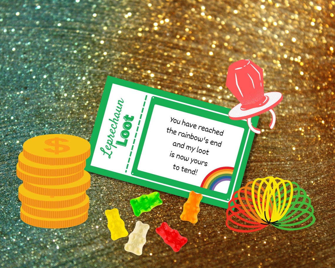 St Patricks Day Scavenger Hunt Clues, St Patricks Day Indoor Treasure ...