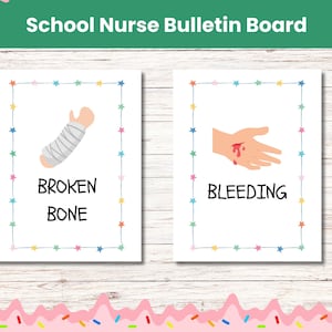 School Nurse Bulletin Board Kit, When to Visit the School Nurse Posters ...