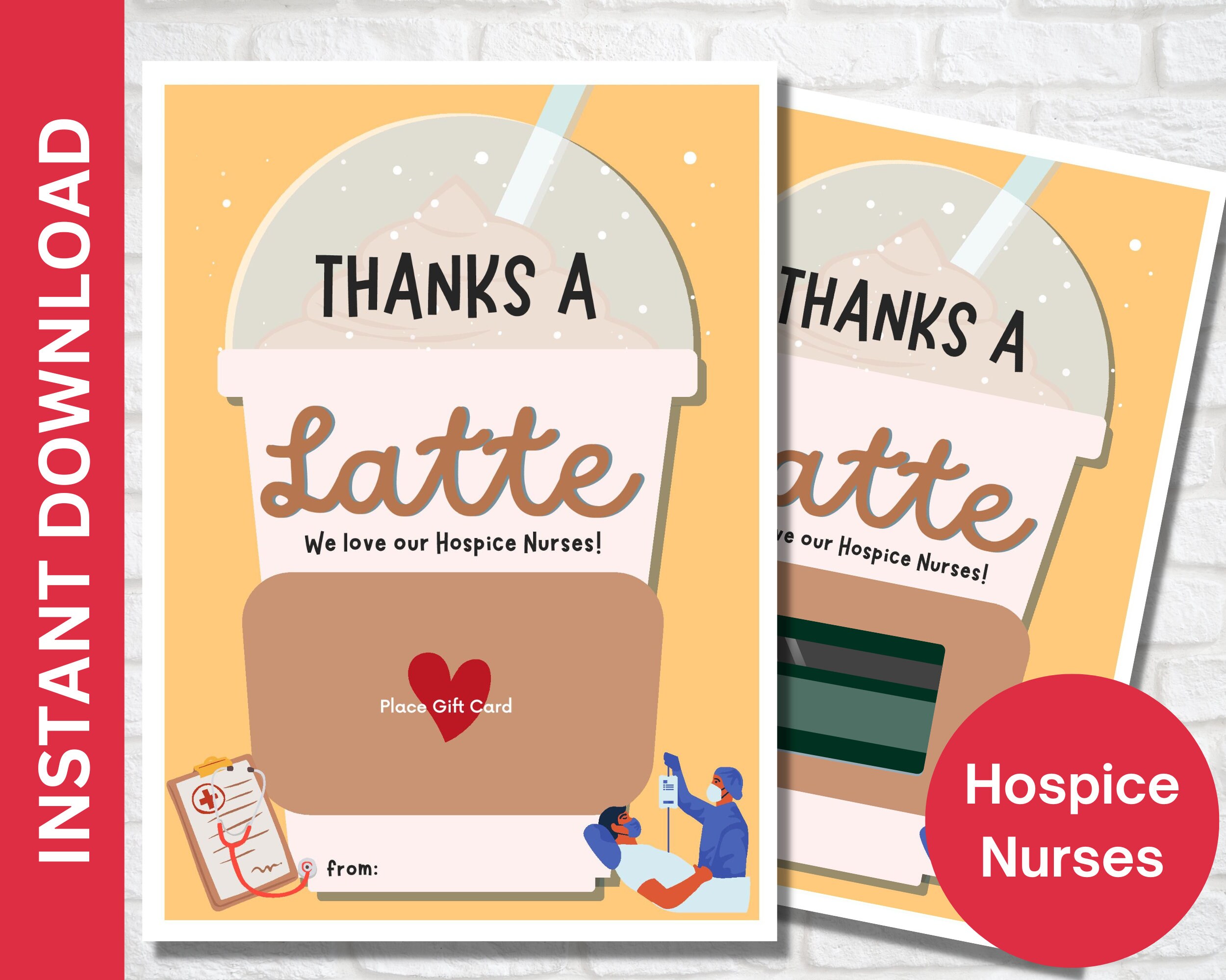 Nurse Coffee Gift Card Holder, Nurse Appreciation Gift, RN Thank You ...