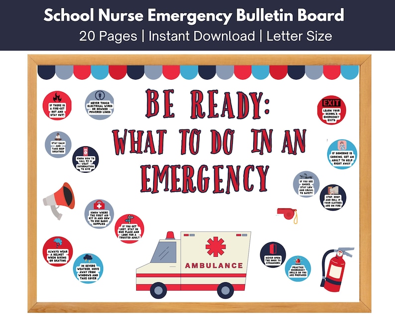School Nurse Bulletin Board, Teacher Bulletin Board Kit, School Nurse ...