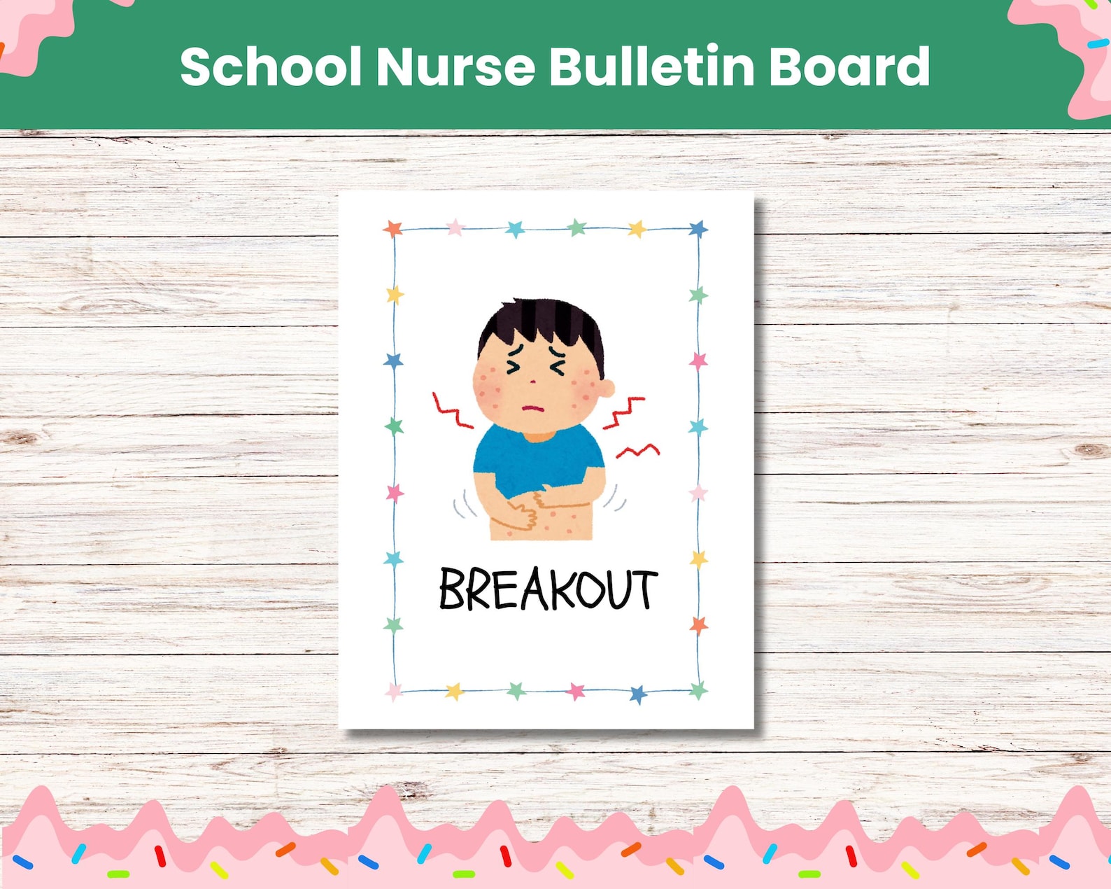 School Nurse Bulletin Board Kit, When to Visit the School Nurse Posters ...