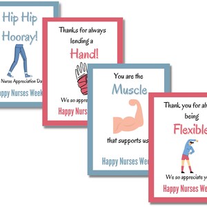 Nurses Week Printable Gift Tags, Nurses Week Funny Medical Cards, Nurse ...
