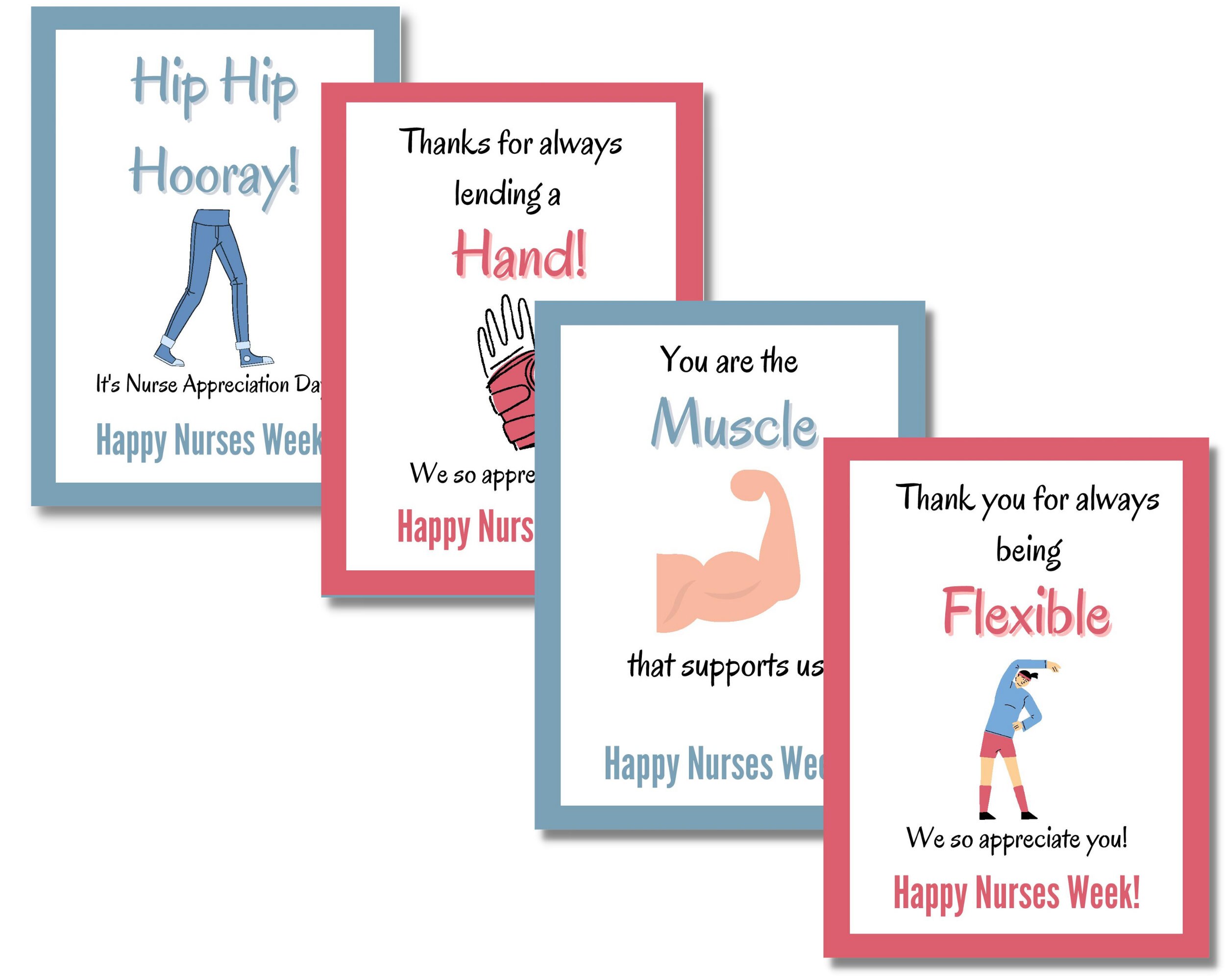 Nurses Week Printable Gift Tags, Nurses Week Funny Medical Cards, Nurse ...