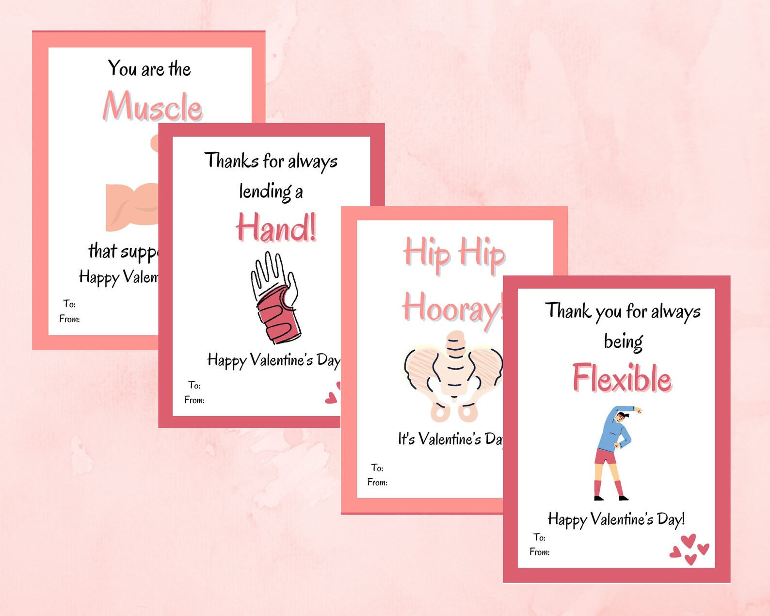 Funny Physical Therapy Valentine's Day Cards | Physical Therapy Thank ...
