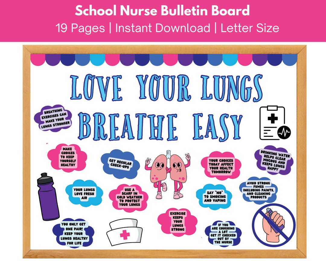 School Nurse Bulletin Board, Anti-vaping Bulletin Board Kit, School ...