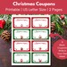 Printable Christmas Coupon Book Gift for Him and Her - Etsy