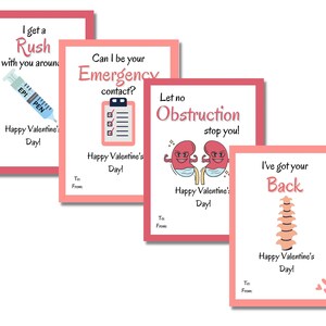 Funny Medical Valentine's Day Cards, 28 Pack for Doctors, Nurses ...