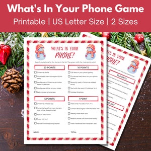 What's in Your Phone Christmas Party Game | Christmas Cell Phone Game ...