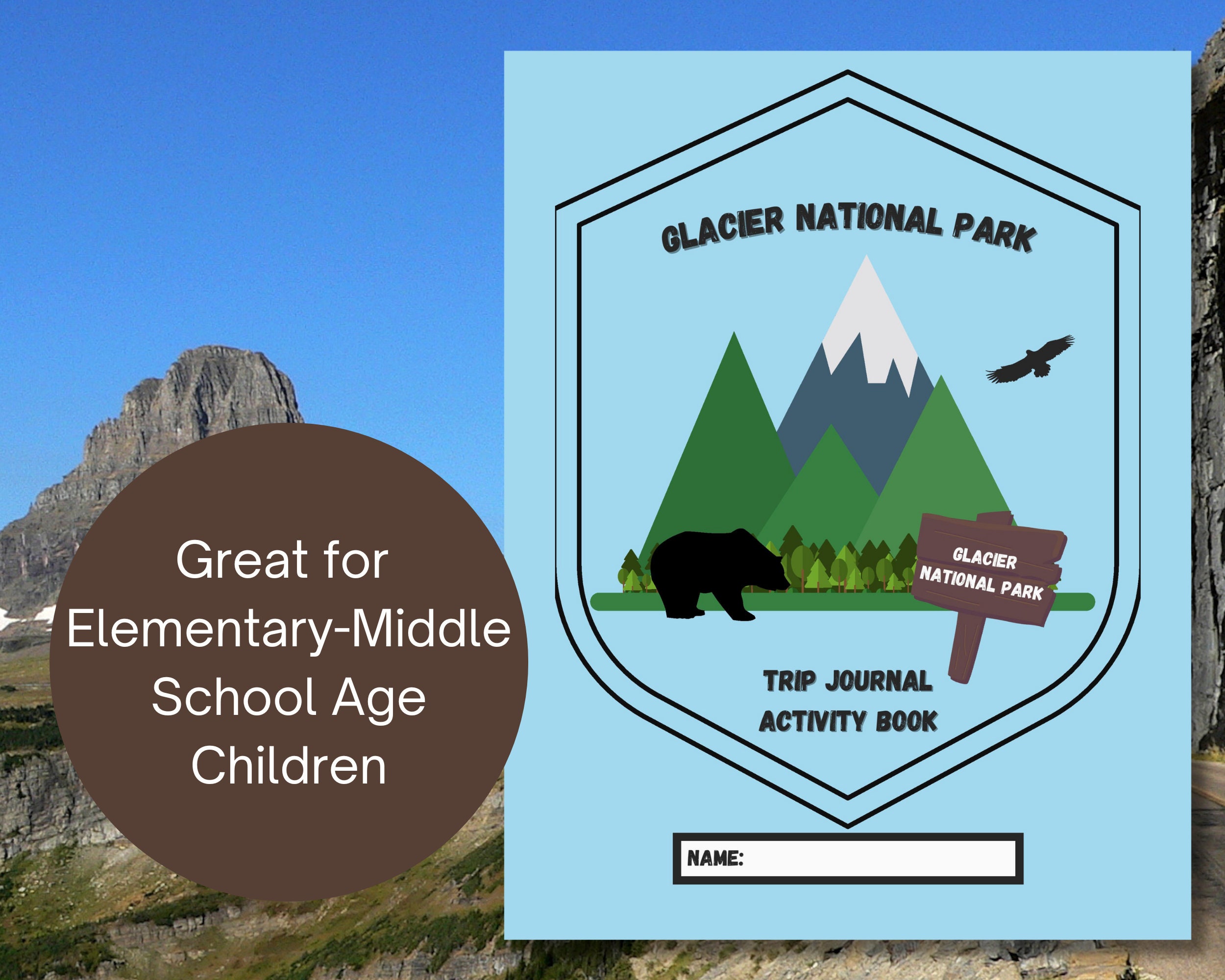Glacier National Park, Kids Hiking & Camping Adventure Journal, Kids ...