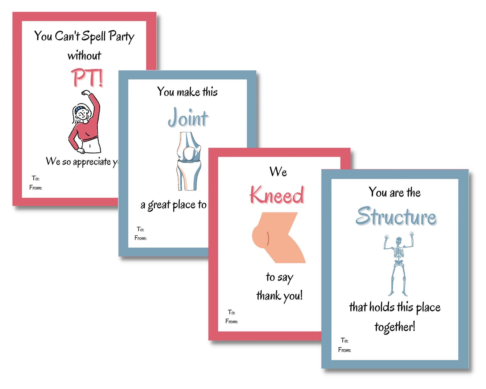 Funny Physical Therapy Appreciation Cards | Physical Therapy Thank You ...