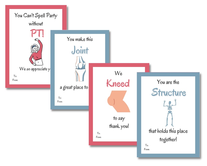 Funny Physical Therapy Appreciation Cards | Physical Therapy Thank You ...