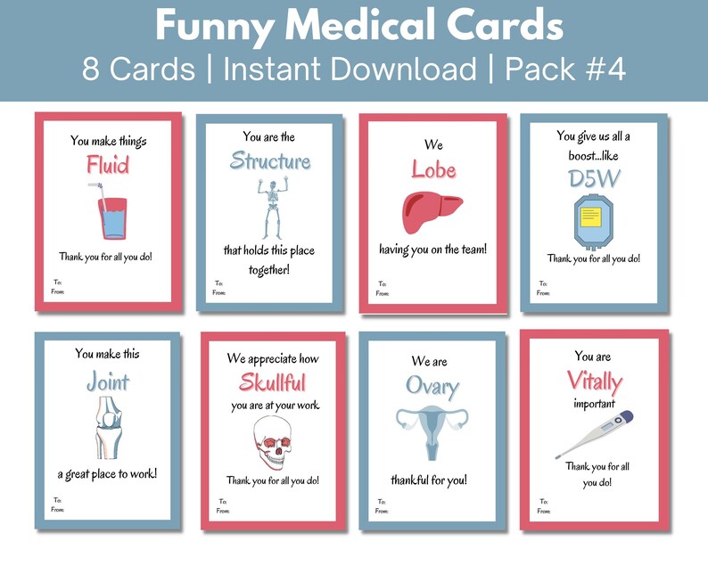Funny Medical Appreciation Cards for Doctors, Nurses, CNA, MA, PA ...