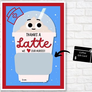 Nurse Appreciation Gift, Coffee Gift Card Holder, Nurses Week Gift, RN ...