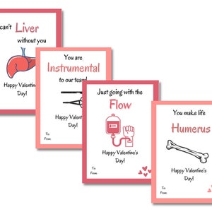 Funny Medical Valentine's Day Cards, 28 Pack for Doctors, Nurses ...