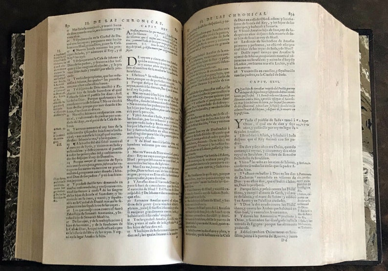 1569 First Complete Bible in Spanish La Biblia Del Oso Reina the Bear ...