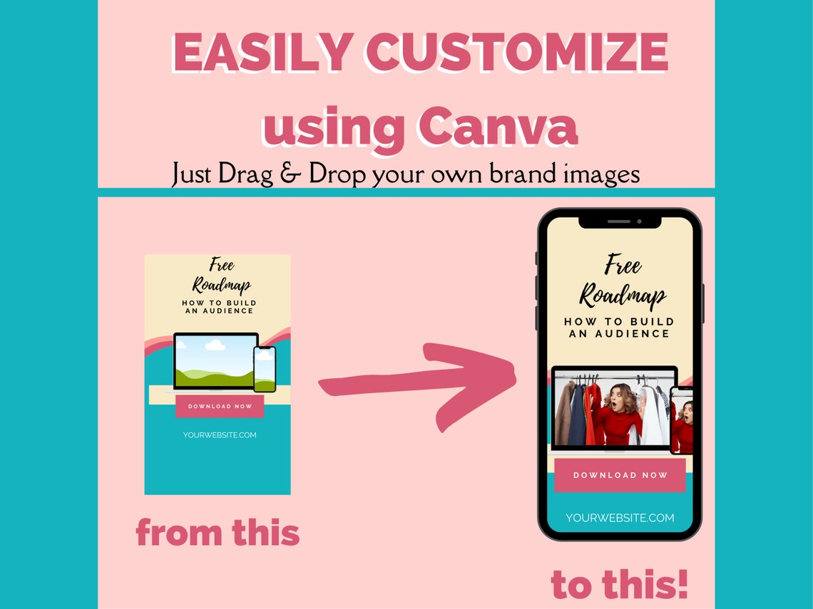 Pinterest Template Canva Templates Canva Blogger Templates - Etsy