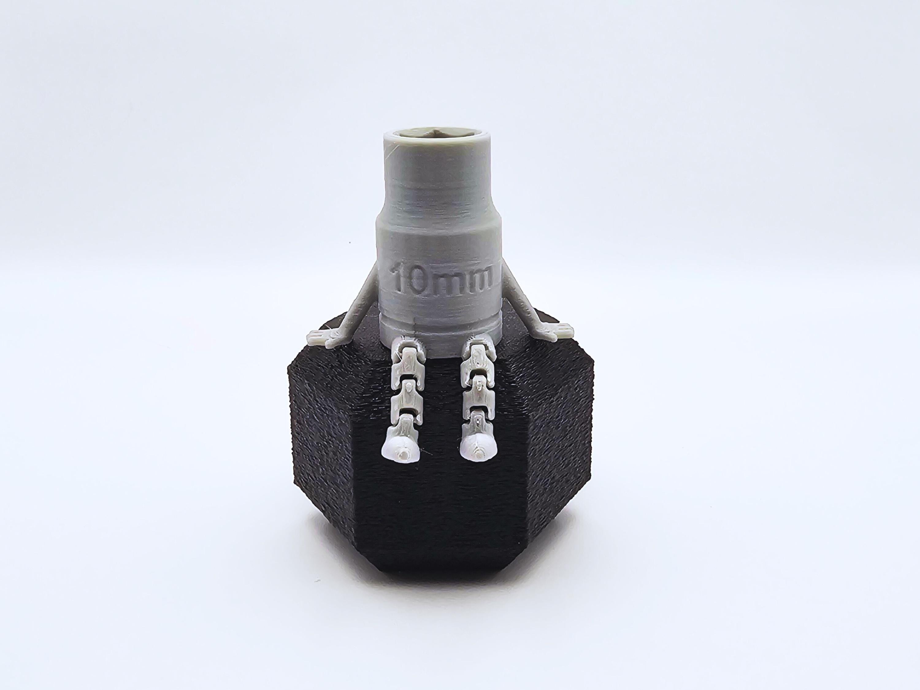 3D Printed Socket Buddy - Articulated 10mm Socket - Funny Mechanic Gift ...