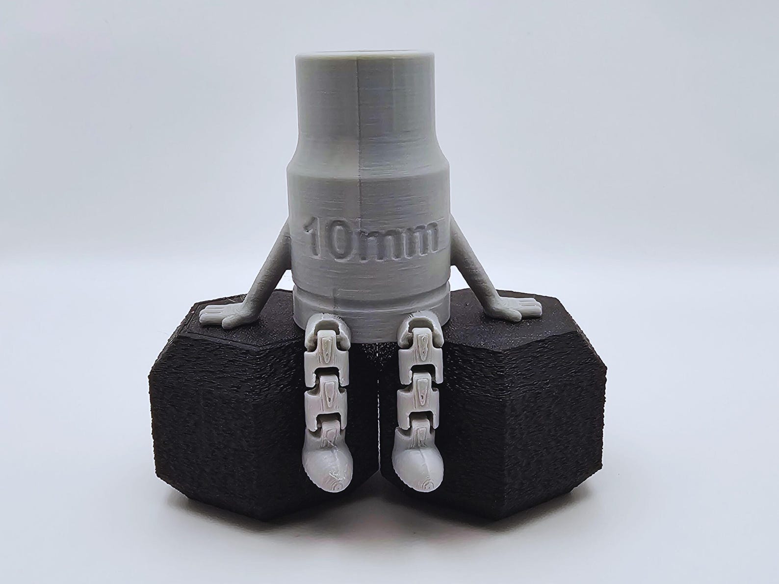 3D Printed Socket Buddy - Articulated 10mm Socket - Funny Mechanic Gift ...