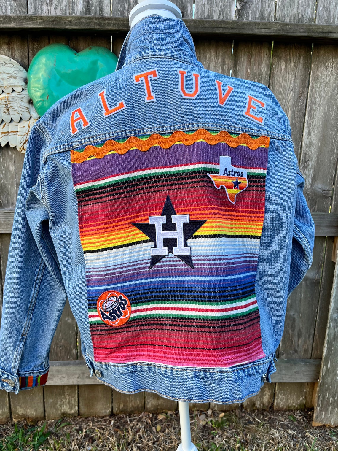 Custom Sports Team Denim Jacket MLB NFL NBA Collegiate - Etsy