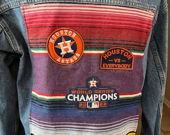 Custom Sports Team Denim Jacket MLB NFL NBA Collegiate - Etsy