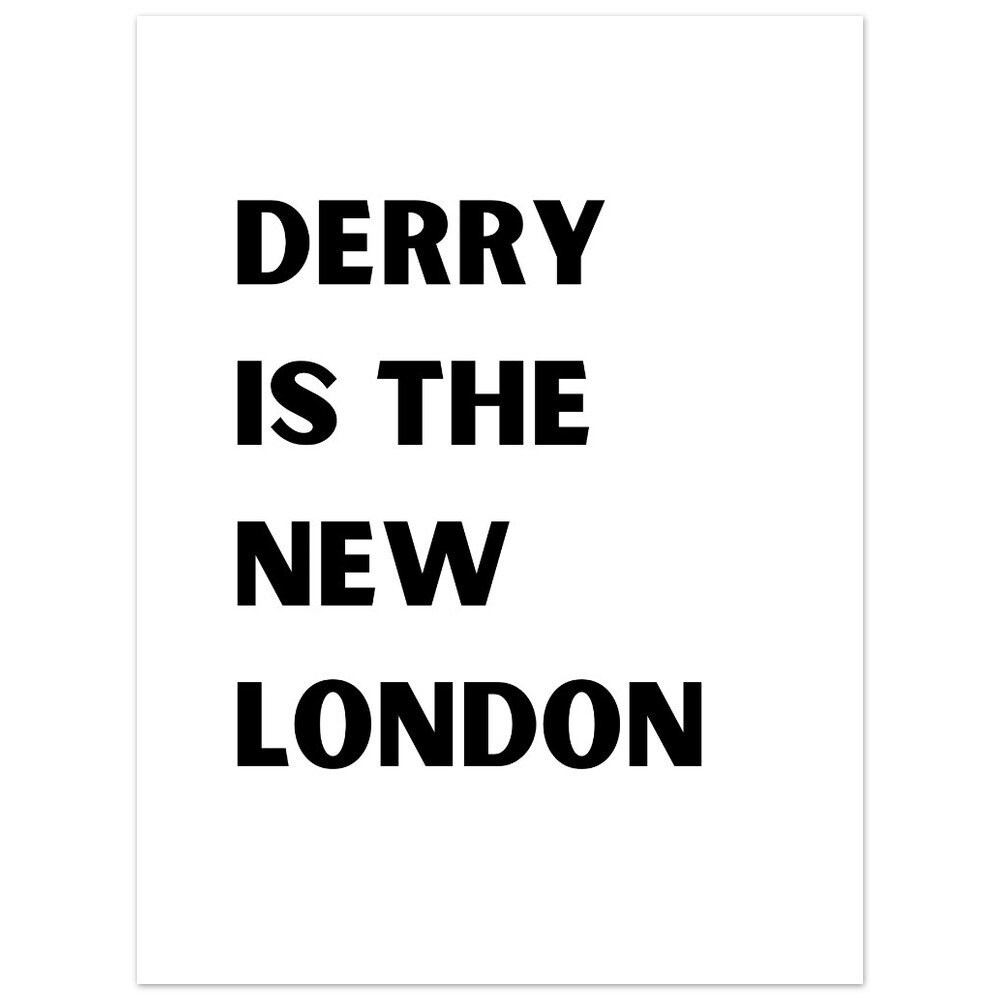 FREE POSTAGE Derry is the New London Premium Matte Paper Poster - Etsy