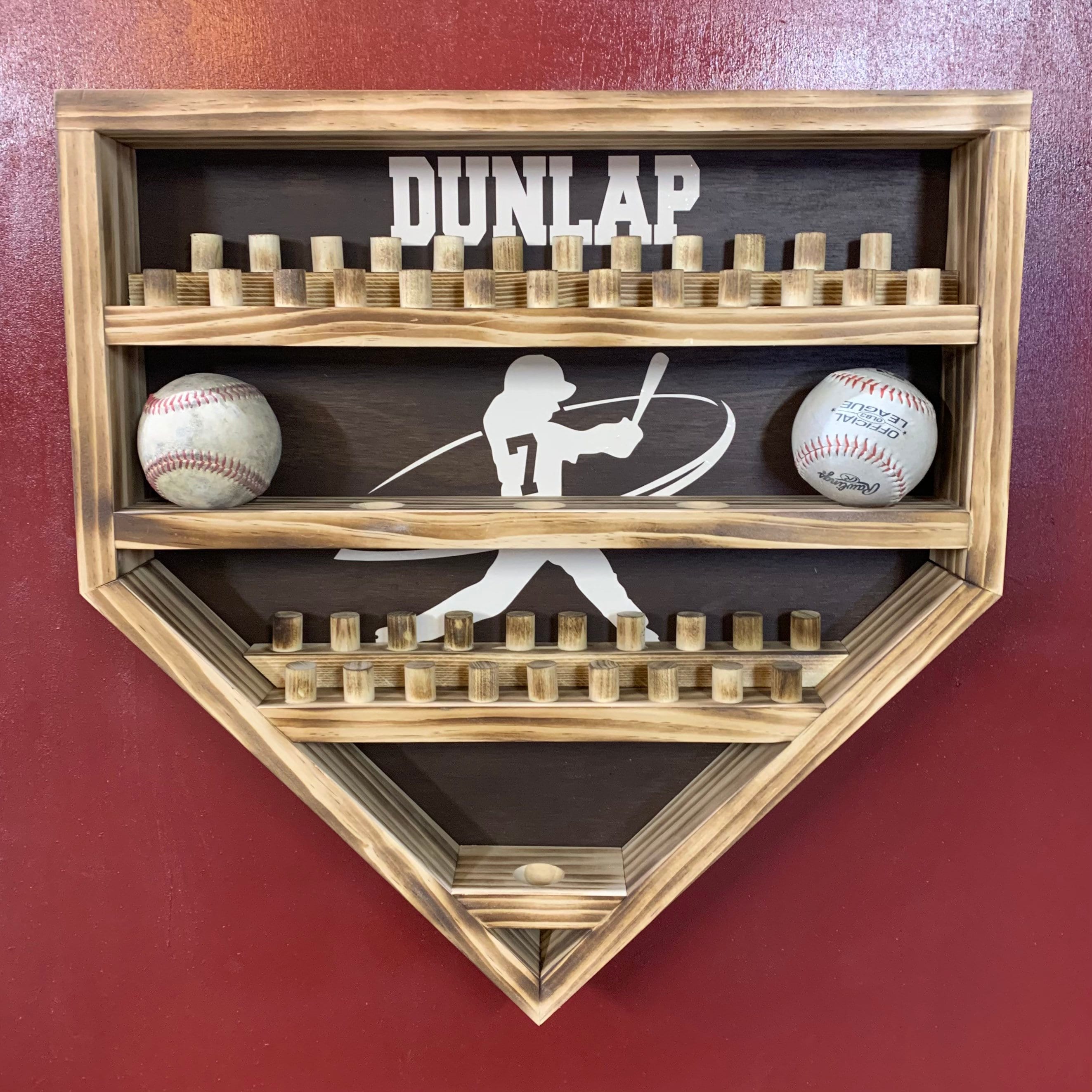 Personalized Player-at-bat Baseball and Ring Display Holds 44 Rings ...