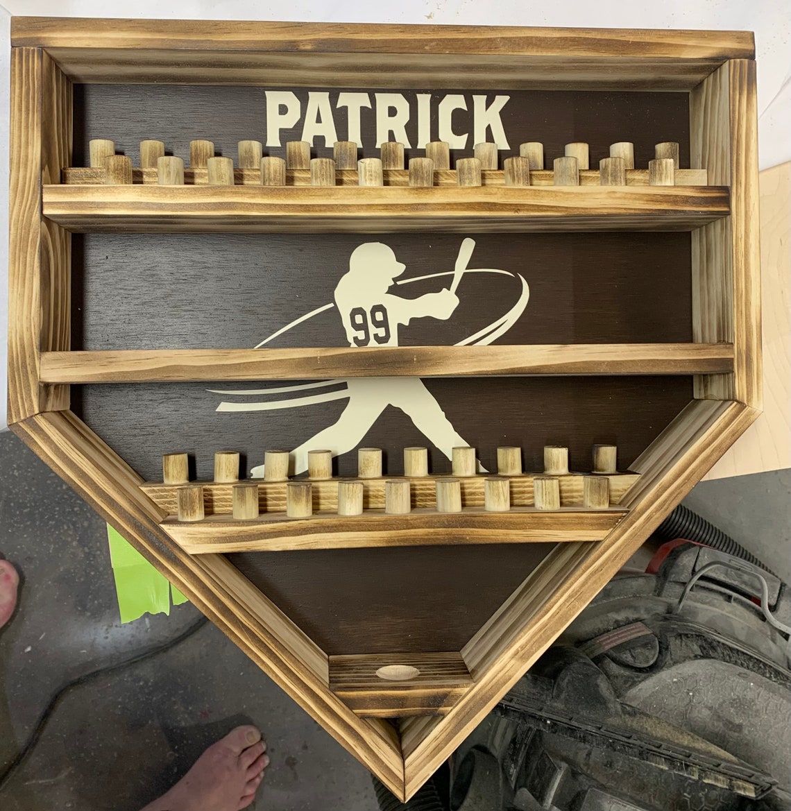 Personalized Player-at-bat Baseball and Ring Display Holds 44 - Etsy
