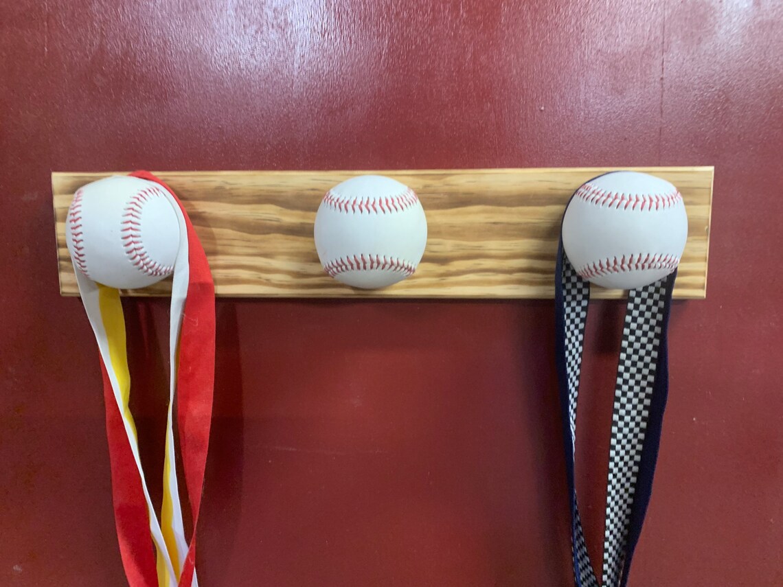 Rustic Baseball and Ring Display Holds 44 Rings/medals and - Etsy