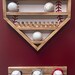 Traditional Baseball and Ring Display - Holds 44 Rings/medals and 11 ...