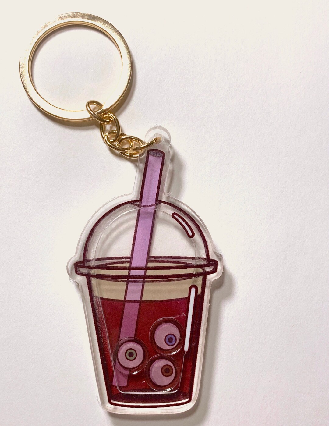 Bloody Boba Shaker Keychain - Horror Themed Keychain - Etsy