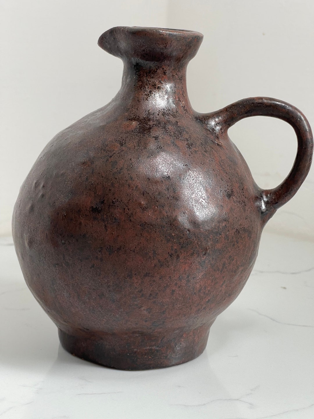 Antique Flower Pot, Rustic , Primitive Jug, Pottery, Vessel, Flower ...