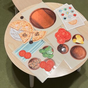 Pizza Parlor Pretend Play Set INSTANT DOWNLOAD Kids Dramatic Play ...