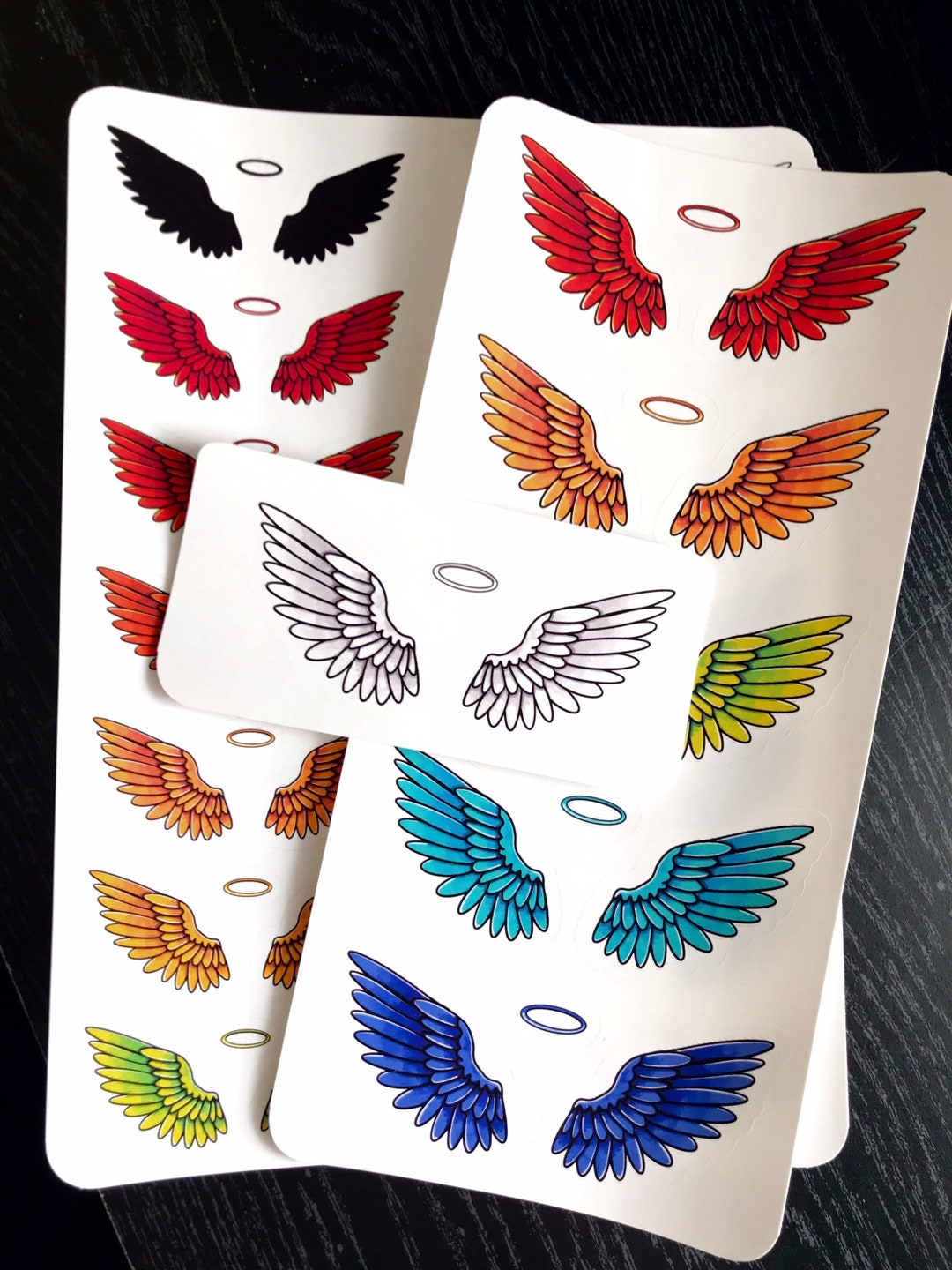 Angel Halo & Wings Stickers - Etsy