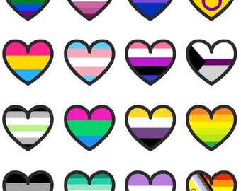 Pride Flags Poster with Meanings 42 Ways to Love - Etsy