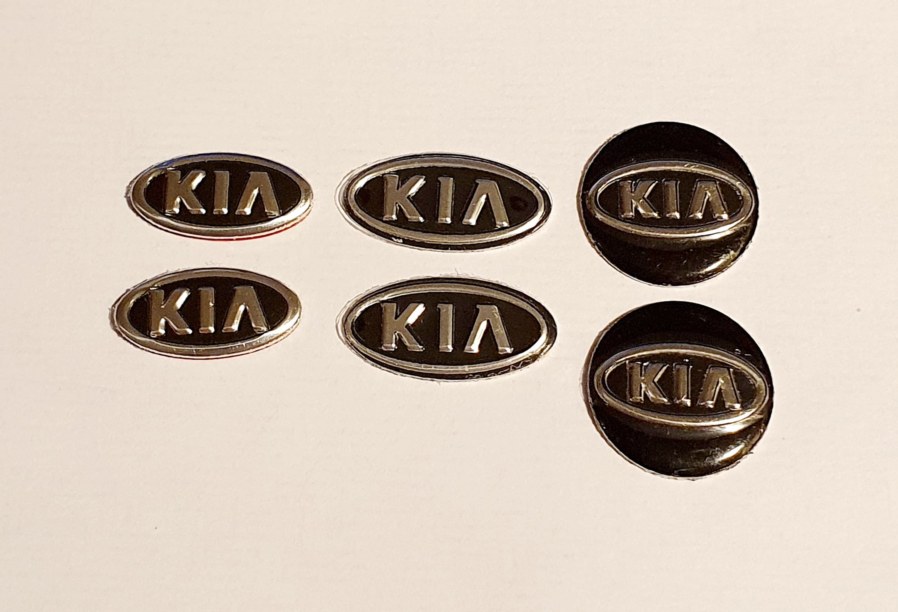 2x Kia Car Key Fob Replacement Badges Stickers Emblems Black - Etsy