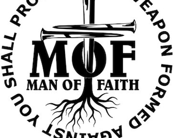 Christian Svg Man of Faith & Rooted in Christ Designs Instant Download Digital Files Png, Eps ...