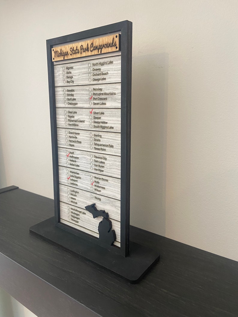 Michigan State Campground Sign | MI State Park | Laser Glowforge ...