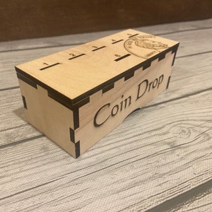 Coin Drop Game SVG Fun | Glowforge Laser Dice Handmade Bar Wooden - Etsy